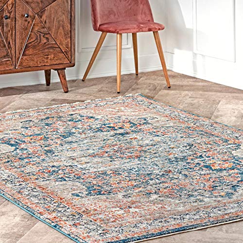 nuLOOM Chanda Persian Vintage Area Rug, 4' x 6', Blue