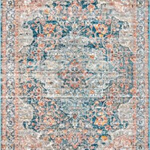 nuLOOM Chanda Persian Vintage Area Rug, 4' x 6', Blue