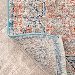 nuLOOM Chanda Persian Vintage Area Rug, 4' x 6', Blue