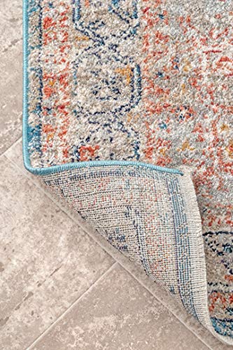 nuLOOM Chanda Persian Vintage Area Rug, 4' x 6', Blue