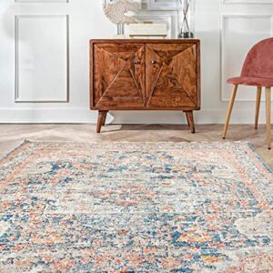 nuLOOM Chanda Persian Vintage Area Rug, 4' x 6', Blue