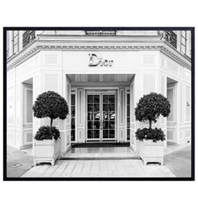 glam wall decor photo of christian dior store – high fashion design wall art picture – designer wall decor – glamour wall art gift for women – designer fashion luxury couture home decoration poster