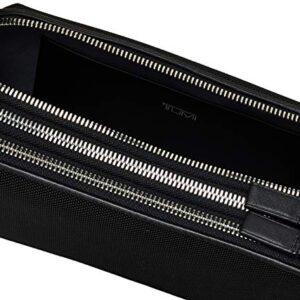 TUMI Black Chrome Triple Zip Clutch