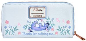 loungefly disney eeyore faux leather wallet zip around clutch