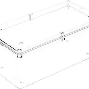 Pioneer Plastics 155C Clear Rectangular Plastic Container, 4.3125" W x 2.25" D x 1.75" H