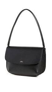 a.p.c. women’s sac sarah shoulder, black, one size