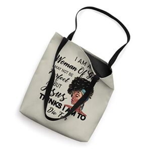 African American Afrocentric Christian Woman God Faith Gift Tote Bag