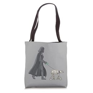 star wars darth vader at-at walk tote bag