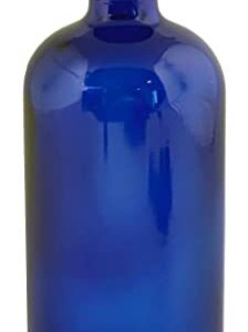 Vivaplex, 12, Cobalt Blue, 16 oz Glass Bottles, with Lids