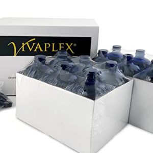 Vivaplex, 12, Cobalt Blue, 16 oz Glass Bottles, with Lids