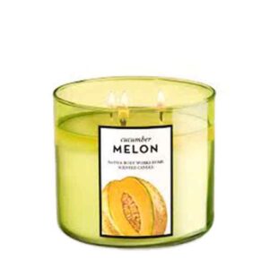 3 wick bbw cucumber melon flavoured candle, 14.5 oz / 411 g