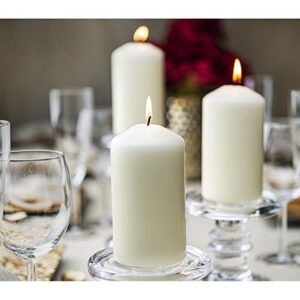 Bolsius Ivory Pillar Candles – 2x6 Unscented Candle Set of 20 – Dripless, Smokeless, and Clean Burning Household Dinner Candles – Perfect for Weddings, Parties, Dinners Decorative Candles