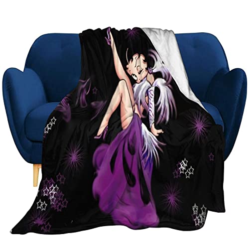 Cute Super-Soft Blanket Flannel Throw Blankets Home Sofa Bed Couch Living Room Blanket for All Season 50"X40"