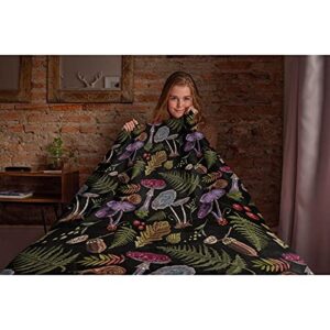 Nagasena Wild Forest Mushrooms Blanket Warm Bed Throws for Sofa and Pet,Ultra Luxurious Warm and Cozy for All Seasons Throw Size 60X50 in