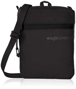 eagle creek stash neck pouch, black, one size