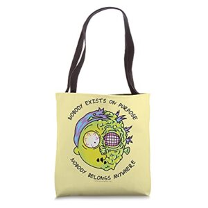 rick and morty nobody tote bag