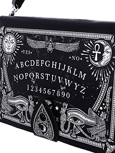 RE Style Gothic Ouija Board Occult Spirit Board Handbag, Black