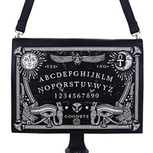 RE Style Gothic Ouija Board Occult Spirit Board Handbag, Black