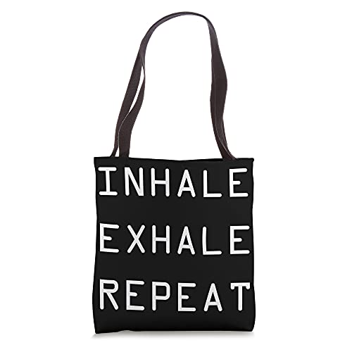 Meditate Inhale Exhale Repeat Meditation Instructor Yoga Tote Bag