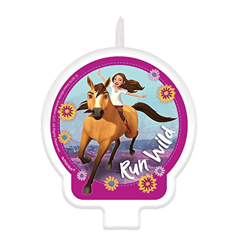 Spirit Riding Free Birthday Candle - 2 2/5" x 2 3/5", 1 Pc