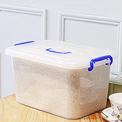 SHSYCER Storage Bin-5Pack,6.5L/6qt Plastic Storage Bins with Lids,50% Thicker Than Other Storage Containers with Lid,Clear Storage Latch Box,Storage Organizing Container with Latching Handle and Lids