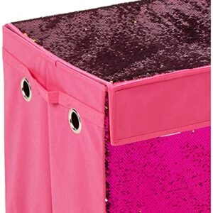 Urban Shop Sequin Storage Trunk, Pink