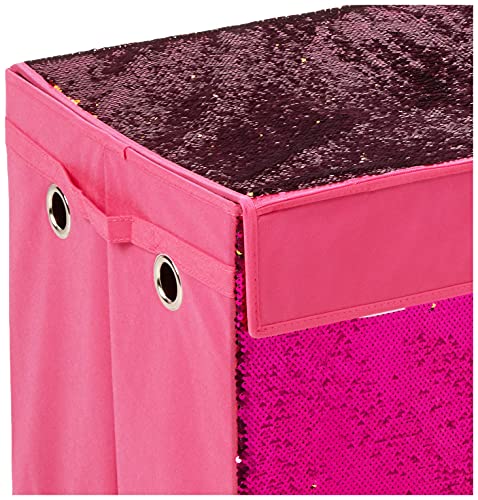 Urban Shop Sequin Storage Trunk, Pink