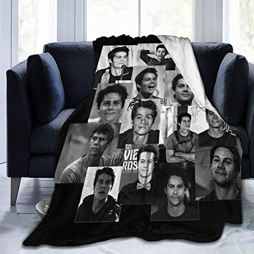 LONGTING Dylan O'Brien Ultra Soft Throw Blanket Flannel Fleece All Season Light Weight Living Room/Bedroom Warm Blanket 80"x60"