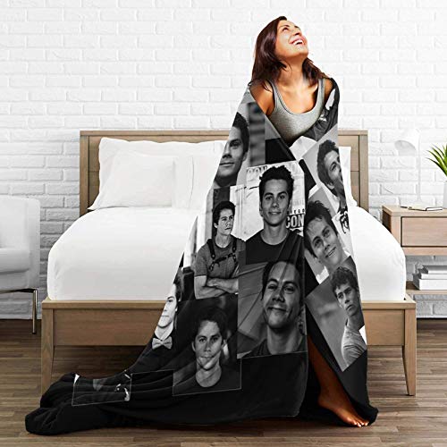 LONGTING Dylan O'Brien Ultra Soft Throw Blanket Flannel Fleece All Season Light Weight Living Room/Bedroom Warm Blanket 80"x60"