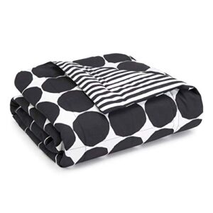 marimekko – throw blanket, soft & cozy alternative down blanket, modern & stylish home decor for bed or couch (pienet kivet black, oversized throw)