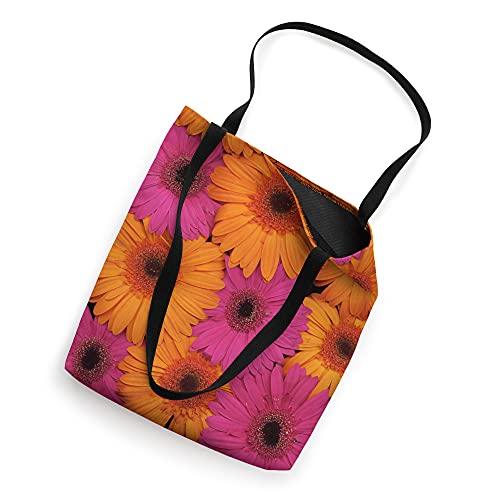 Pink and Orange Gerber Daisy Flower Floral Daisies Gerbera Tote Bag