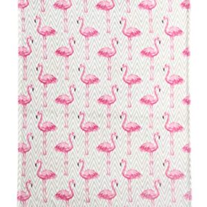 Morgan Home Fashions Luxury Bright Throw Blanket 2 Sizes- Soft, Lightweight, Cozy and Warm for Use All Year Round and Any Season (Flamingo, 50x60)