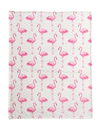 Morgan Home Fashions Luxury Bright Throw Blanket 2 Sizes- Soft, Lightweight, Cozy and Warm for Use All Year Round and Any Season (Flamingo, 50x60)