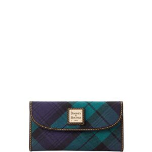 dooney & bourke tartan continental clutch wallet