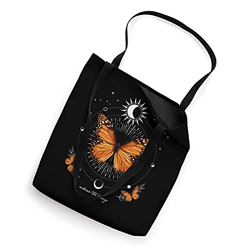 Monarch Butterfly Celestial Butterfly Sun Moon Phase Magical Tote Bag