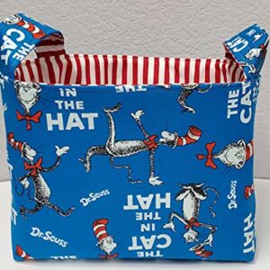 Fabric Organizer Basket Bin Caddy Storage Container - Dr Seuss The Cat in the Hat