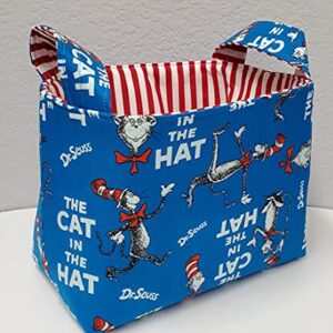 Fabric Organizer Basket Bin Caddy Storage Container - Dr Seuss The Cat in the Hat