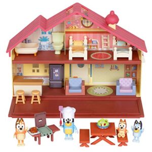 bluey mega bundle home, bbq playset, and 4 figures | amazon exclusive