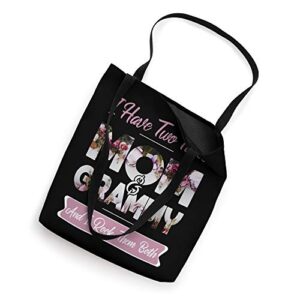 I Have Two Titles Mom & Grammy Tote Bags Mothers Day Gift Tote Bag