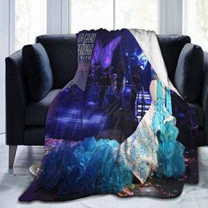 Jenni Rivera Throw Blankets MYEMEI 3D Fashion Print Flannel Fleece Throw Blanket Lightweight for Couch Bed Sofa (Black, 8060)