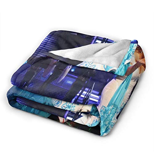 Jenni Rivera Throw Blankets MYEMEI 3D Fashion Print Flannel Fleece Throw Blanket Lightweight for Couch Bed Sofa (Black, 8060)