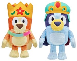 bluey friends – royal bluey & bingo plush bundle pack