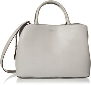 fiorelli triple compartment satchel, steel