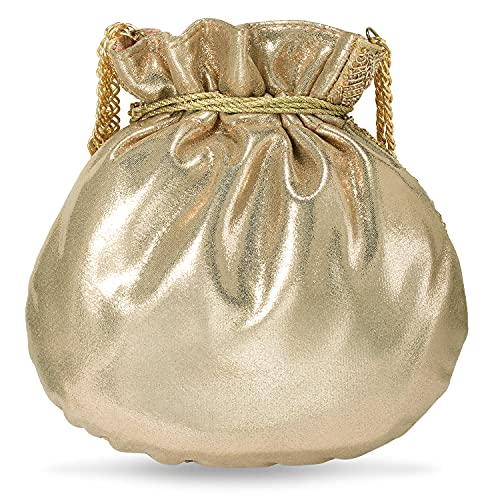 Aheli Indian Potli Bags for Women Evening Bag Clutch Ethnic Bride Purse with Drawstring