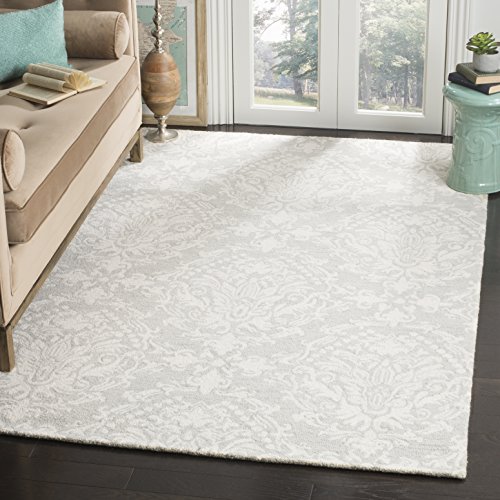 SAFAVIEH Blossom Collection 8' Square Sage/Ivory BLM107C Handmade Premium Wool Living Room Dining Bedroom Area Rug