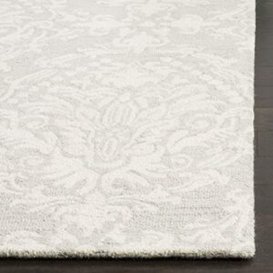 SAFAVIEH Blossom Collection 8' Square Sage/Ivory BLM107C Handmade Premium Wool Living Room Dining Bedroom Area Rug