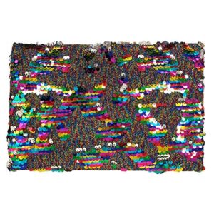 JNB Flat Sequin Envelope Clutch,Multi