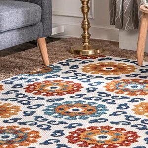 nuLOOM Aurora Transitional Indoor/Outdoor Area Rug, 4' x 6', Multi