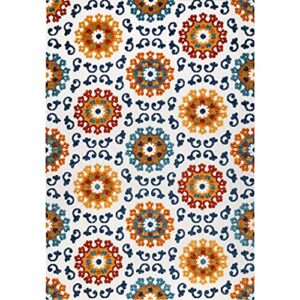 nuLOOM Aurora Transitional Indoor/Outdoor Area Rug, 4' x 6', Multi