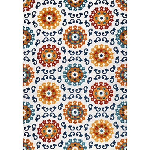 nuLOOM Aurora Transitional Indoor/Outdoor Area Rug, 4' x 6', Multi